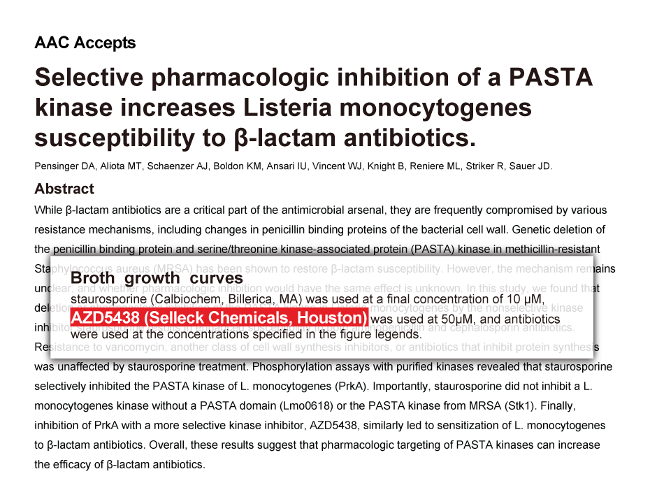 AZD5438 | 购买CDK 抑制剂 - Selleck