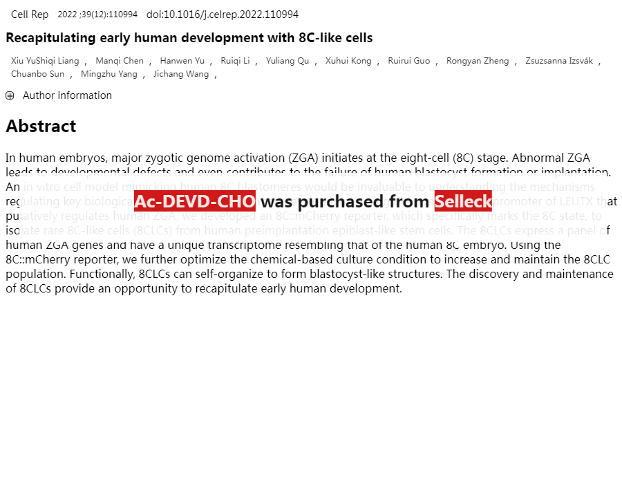 Caspase抑制剂 | Caspase Inhibitor