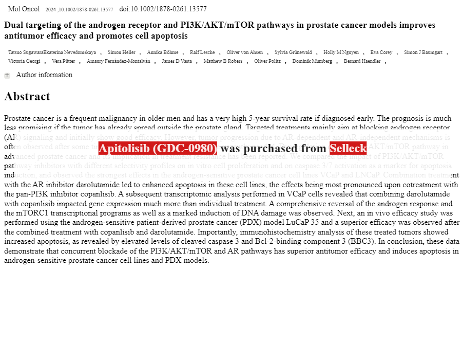 mTOR抑制剂 | mTOR Inhibitor