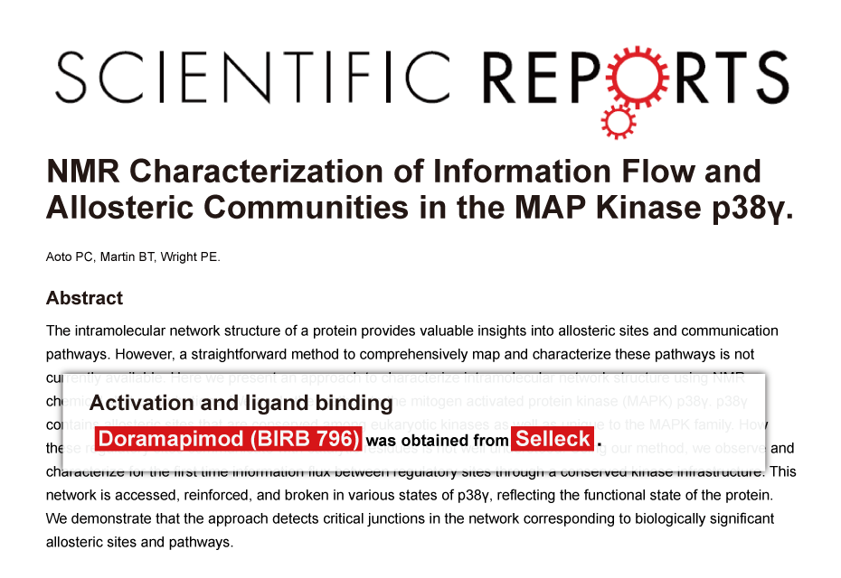 Doramapimod (BIRB 796) | 购买p38 MAPK 抑制剂 - Selleck