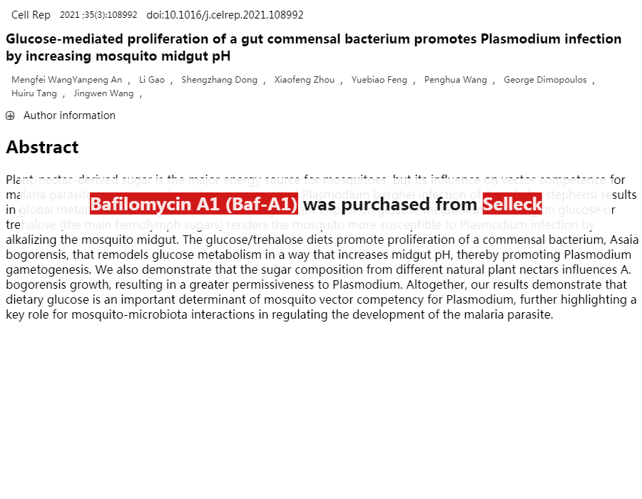 Bafilomycin A1 (Baf-A1) | Proton Pump 抑制剂 | 现货供应 | 美国品牌 | 免费采购电话400-668 ...