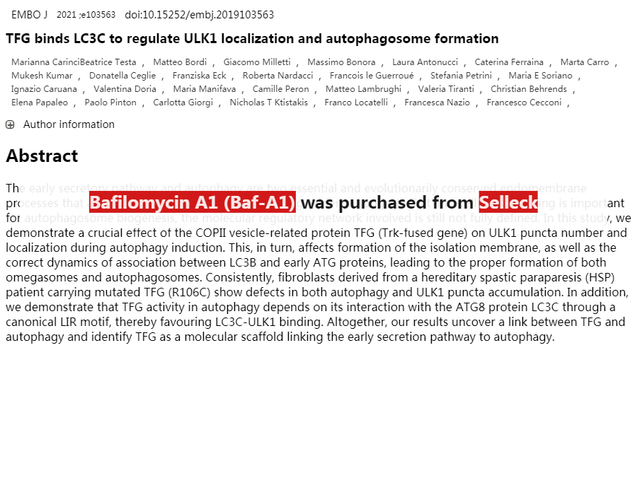 Bafilomycin A1 (Baf-A1) | Proton Pump 抑制剂 | 现货供应 | 美国品牌 | 免费采购电话400-668 ...