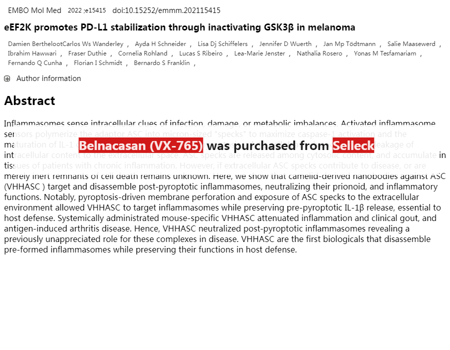 Caspase抑制剂 | Caspase Inhibitor