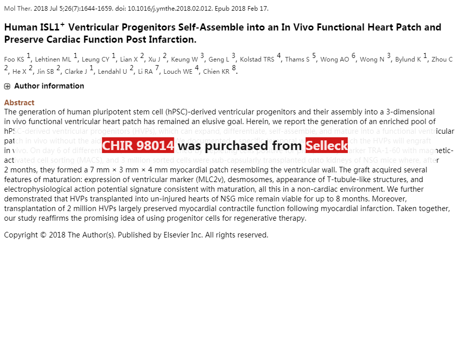 CHIR-98014 | 购买GSK-3 抑制剂 - Selleck