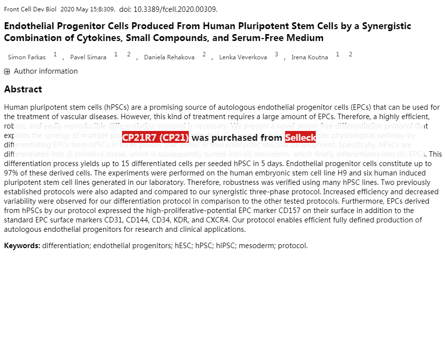 CP21R7 (CP21) | ≥99%(HPLC) | Selleck | GSK-3 inhibitor