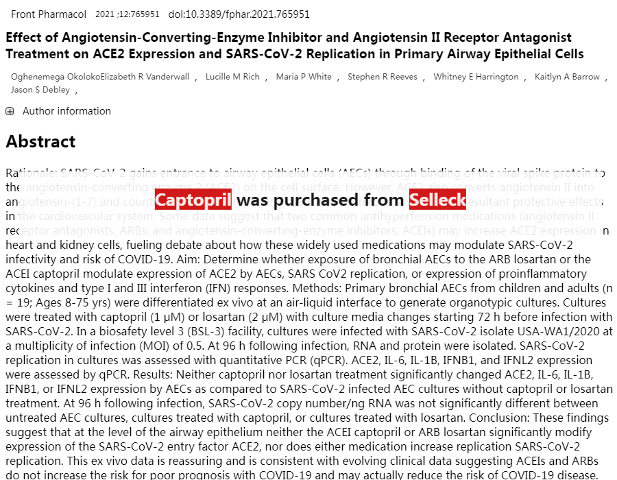 RAAS抑制剂 | RAAS Inhibitor