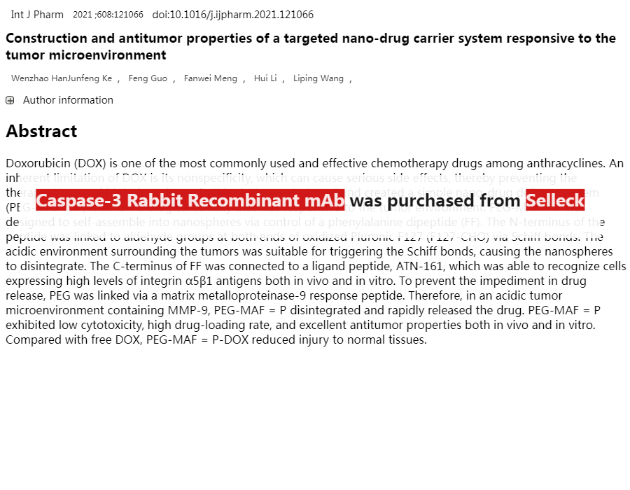 Caspase抑制剂 | Caspase Inhibitor