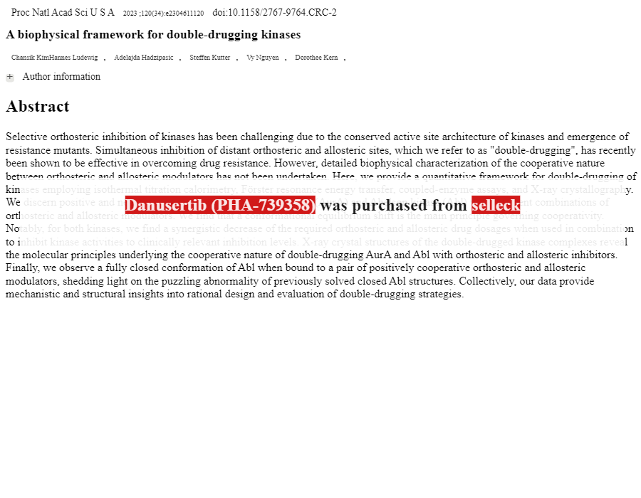 Aurora Kinase抑制剂 | Aurora Kinase Inhibitor