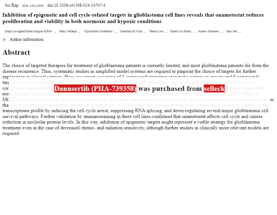 Aurora Kinase抑制剂 | Aurora Kinase Inhibitor