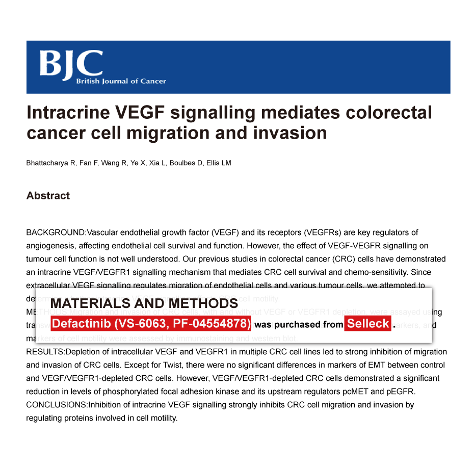 Defactinib (VS-6063) | FAK 抑制剂 | 现货供应 | 美国品牌 | 免费采购电话400-668-6834