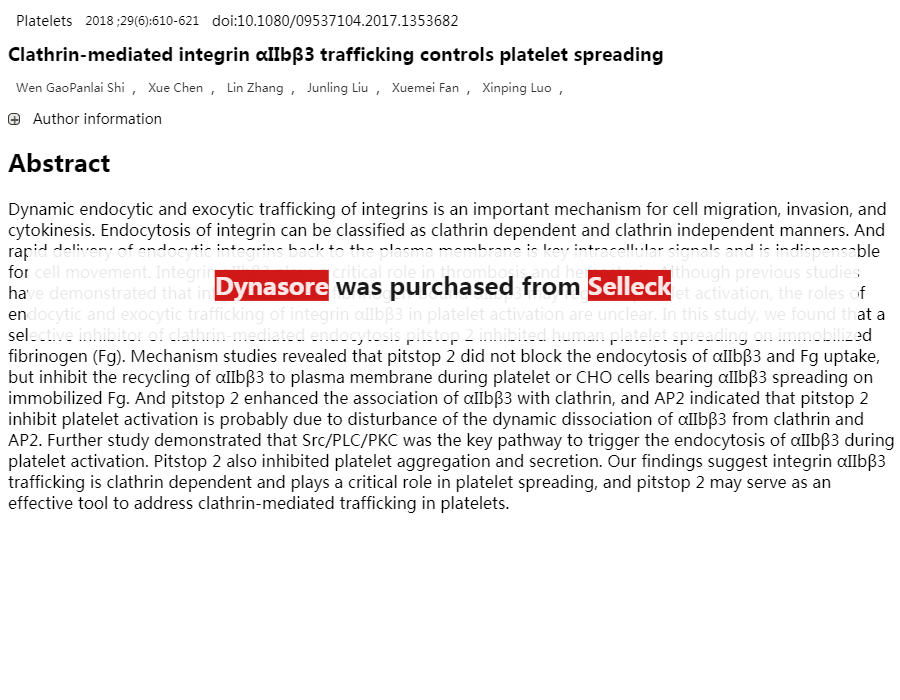 Dynasore | Dynamin 抑制剂 | 现货供应 | 美国品牌 | 免费采购电话400-668-6834