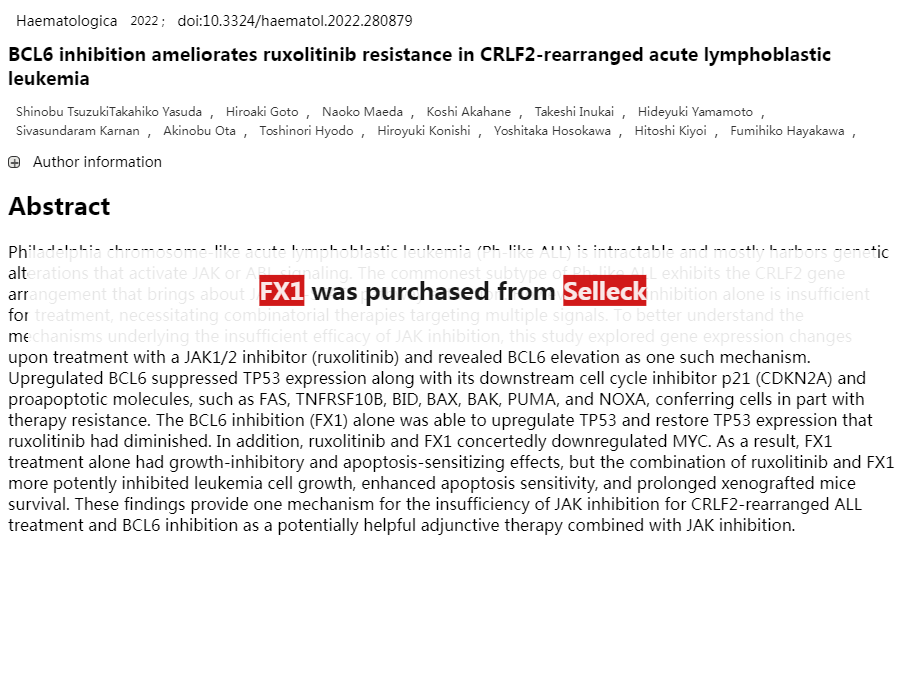 Bcl-6 抑制剂 | Bcl-6 Inhibitor Review