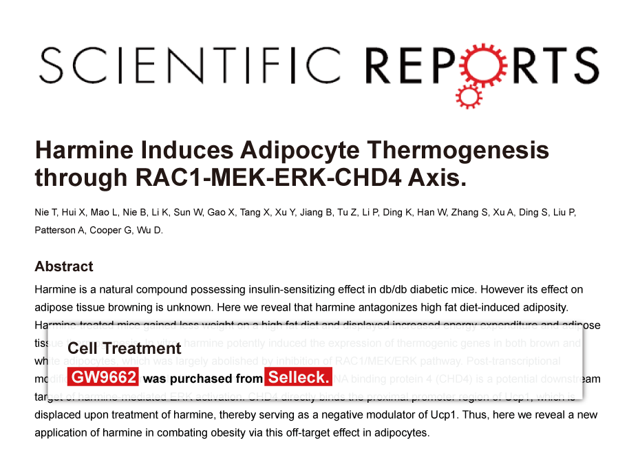 GW9662 | PPAR 抑制剂 | 现货供应 | 美国品牌 | 免费采购电话400-668-6834