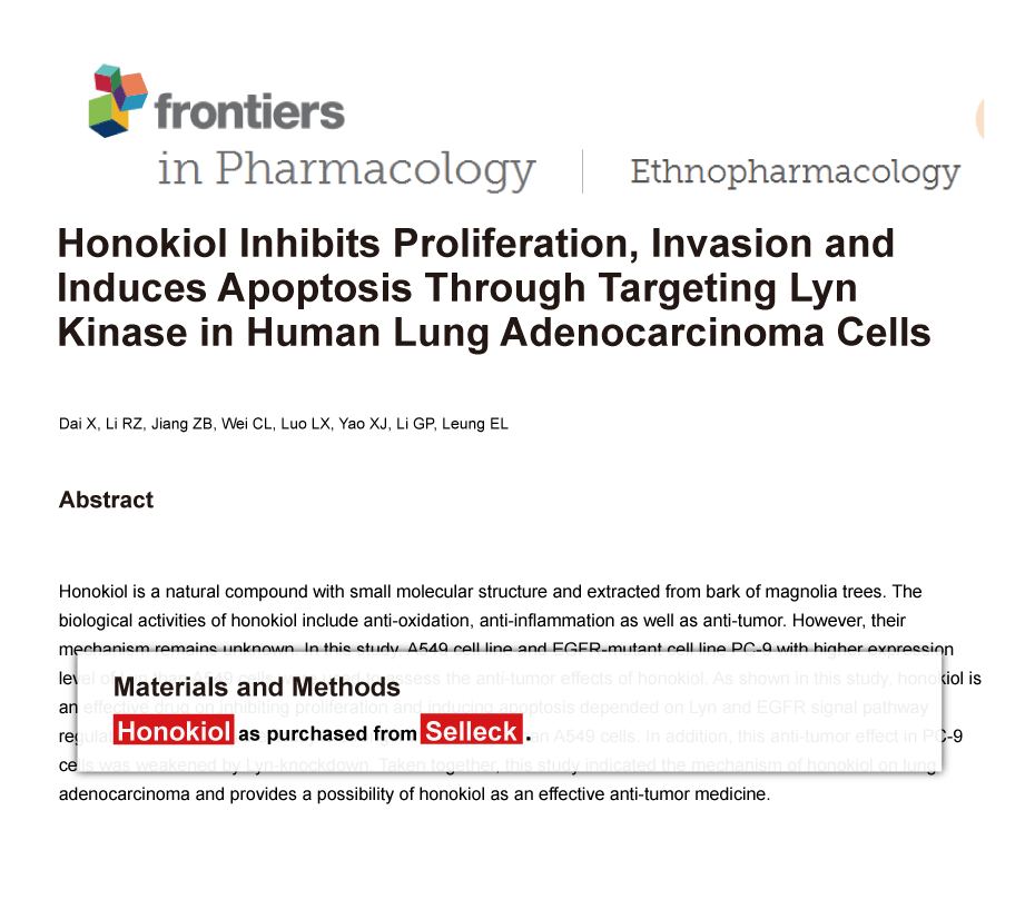 Honokiol (NSC 293100) | 抗肿瘤和免疫抑制类抗生素 抑制剂 | 现货供应 | 美国品牌 | 免费采购电话400-668-6834