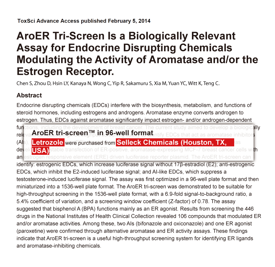 Letrozole | Aromatase 抑制剂 | 现货供应 | 美国品牌 | 免费采购电话400-668-6834