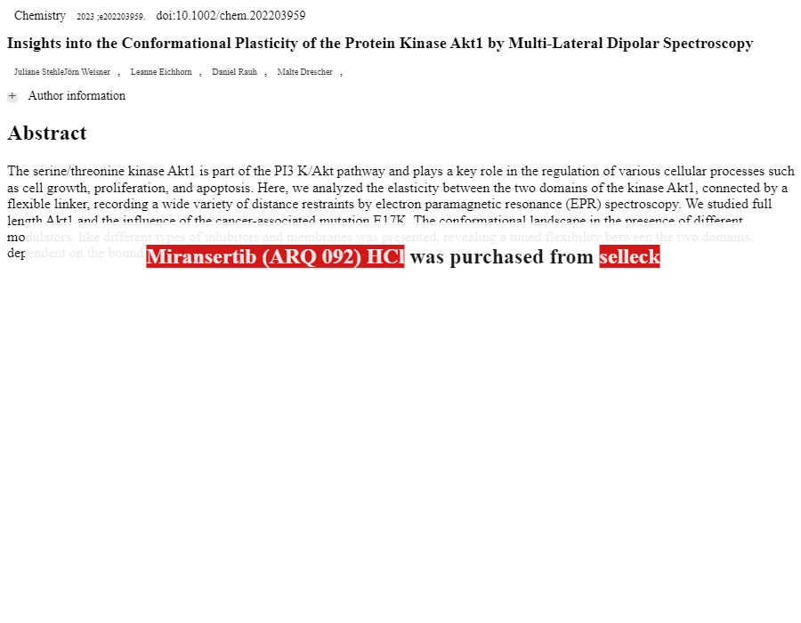 Akt抑制剂 | Akt Inhibitor