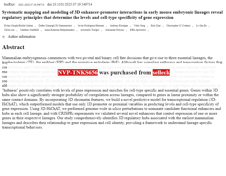 PARP抑制剂 | PARP Inhibitor
