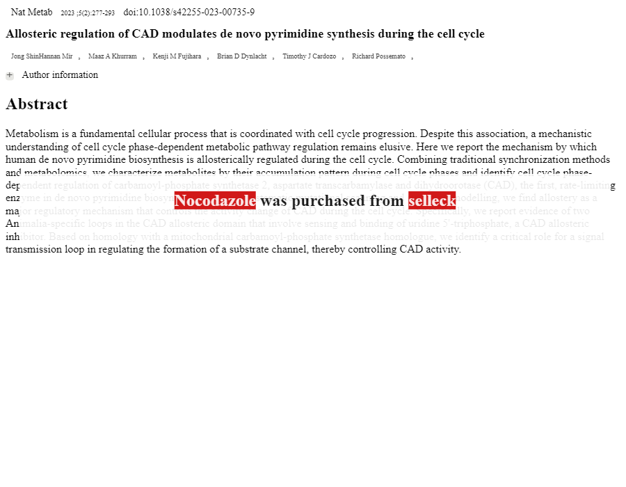 Microtubule Associated抑制剂 | Microtubule Associated Inhibitor