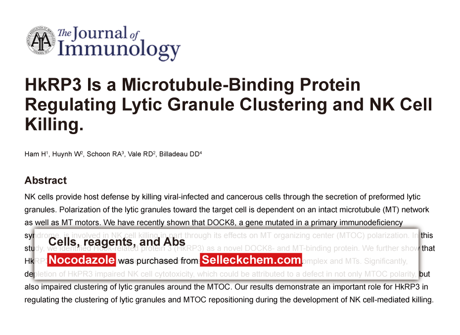 Nocodazole (R17934) | Microtubule Associated 抑制剂 | 现货供应 | 美国品牌 | 免费采购电话 ...