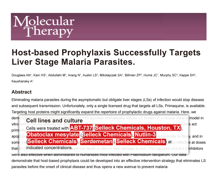 Nutlin-3 | 购买MDM2/MDMX 拮抗剂 - Selleck