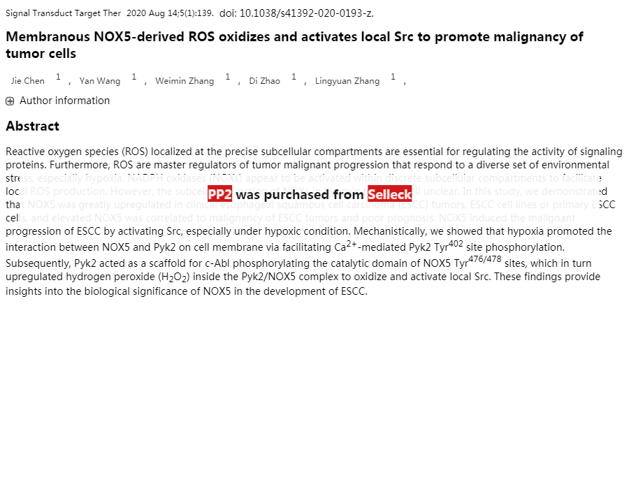 PP2 | 购买Src 抑制剂 - Selleck