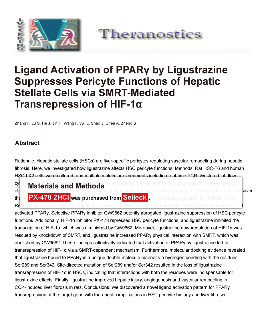 HIF抑制剂 | HIF Inhibitor