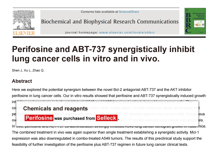 Perifosine (KRX-0401) | 购买Akt 抑制剂 - Selleck