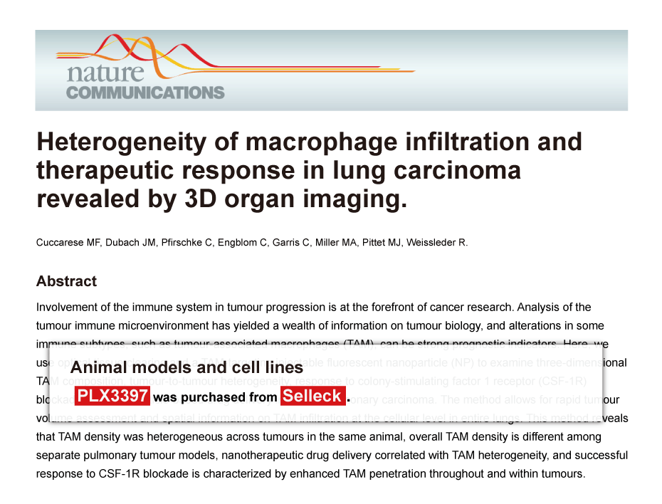 Pexidartinib (PLX3397) | CSF-1R 抑制剂 | 现货供应 | 美国品牌 | 免费采购电话400-668-6834