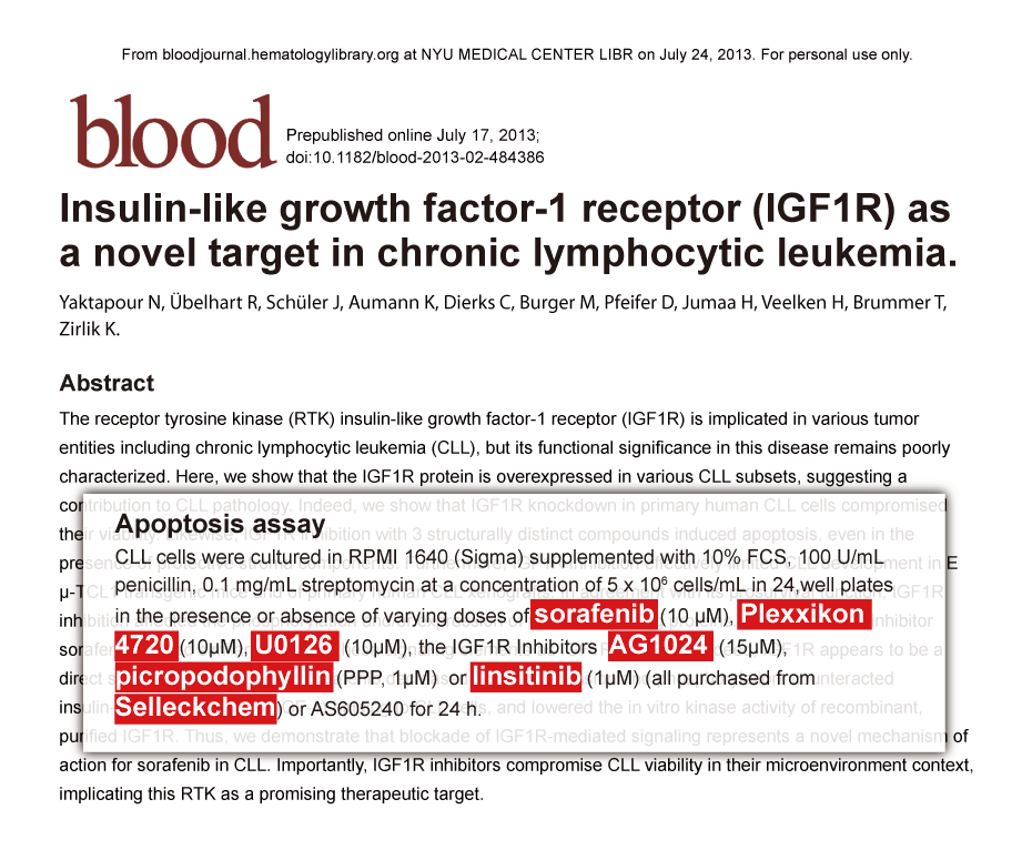 IGF-1R抑制剂 | IGF-1R Inhibitor