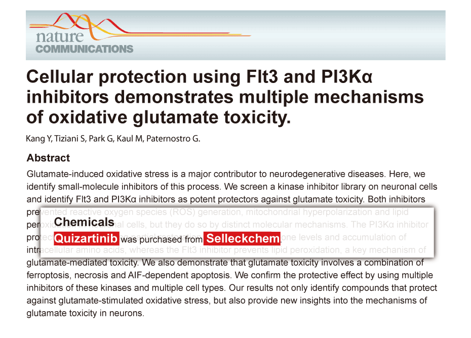 Quizartinib (AC220) | 购买Target Protein Ligand 化学产品 - Selleck