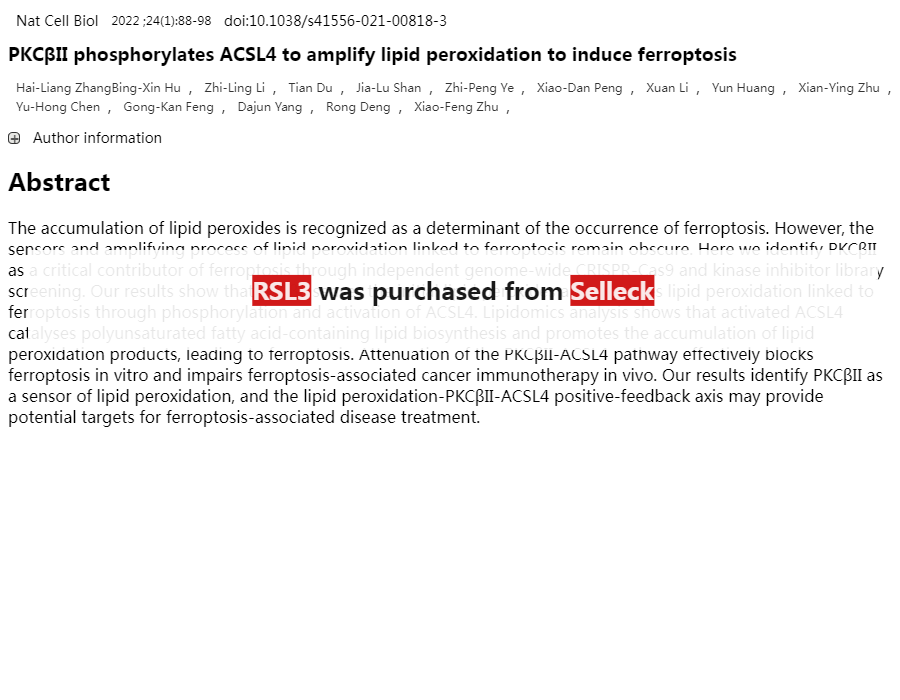 Ferroptosis | Ferroptosis Inhibitor Review