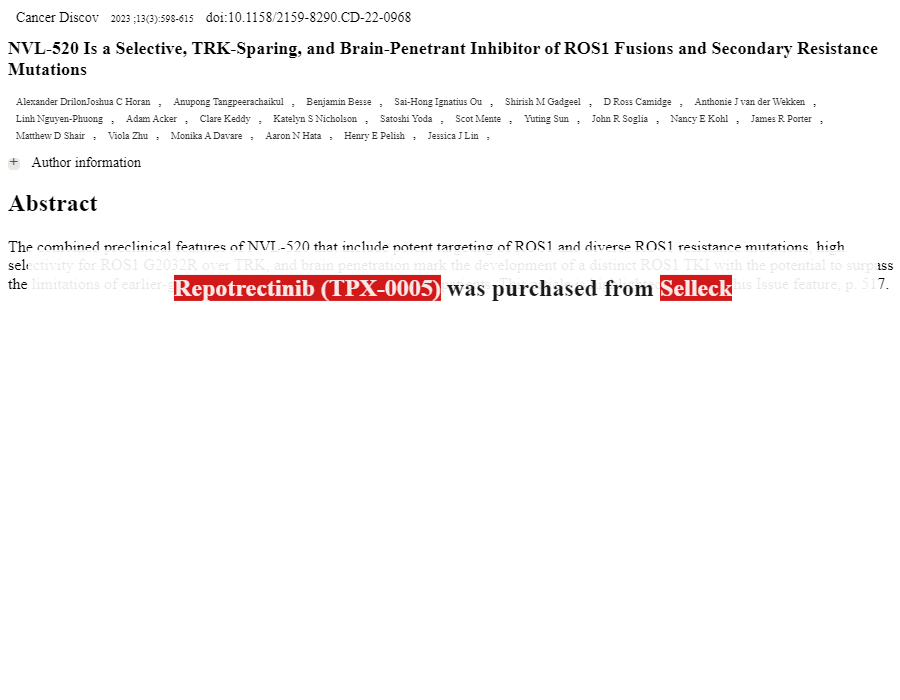 Src抑制剂 | Src Inhibitor