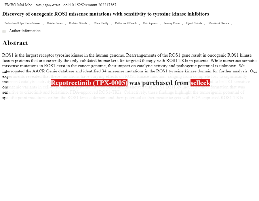 Src抑制剂 | Src Inhibitor