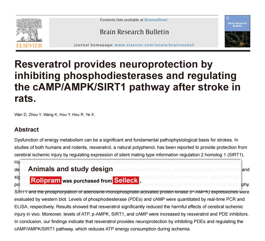 Rolipram (ZK-62711) | PDE 抑制剂 | 现货供应 | 美国品牌 | 免费采购电话400-668-6834
