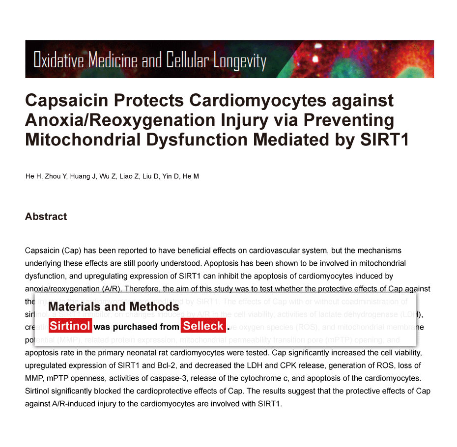 Sirtinol | 购买Sirtuin 抑制剂 - Selleck