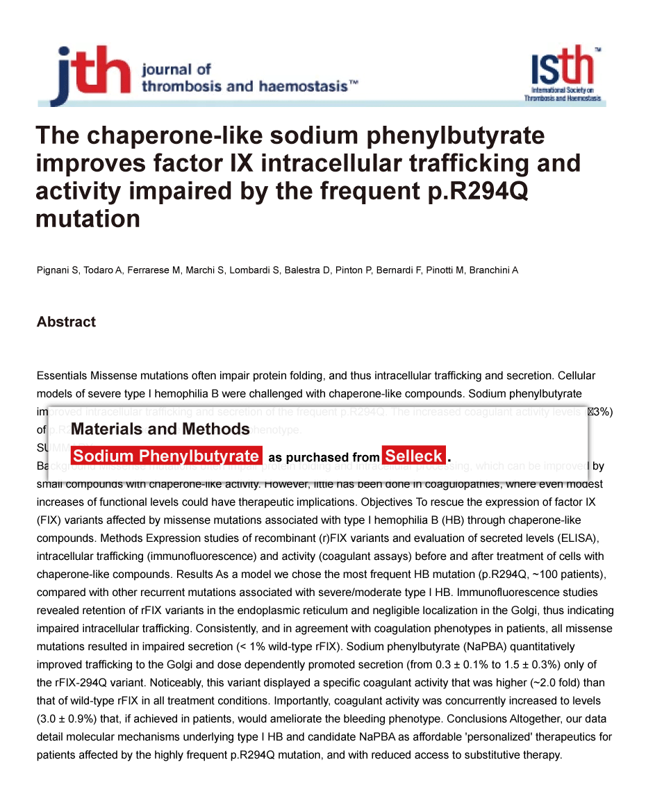 Sodium Phenylbutyrate | HDAC 抑制剂 | 现货供应 | 美国品牌 | 免费采购电话400-668-6834