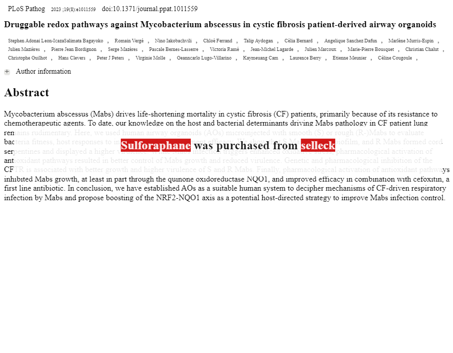 活性氧（ROS）抑制剂 & 抗氧化剂