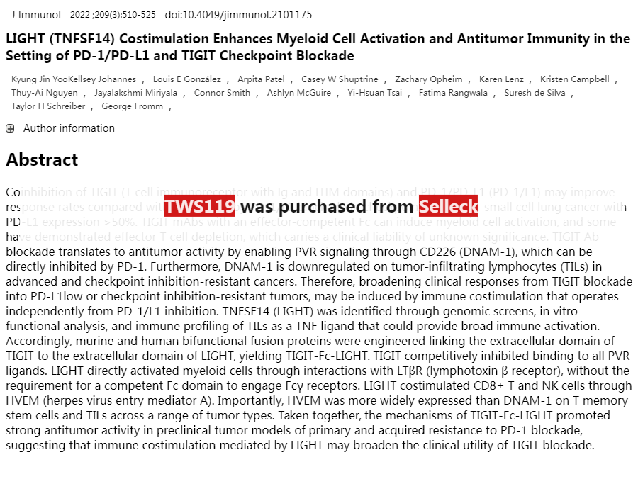 GSK-3抑制剂 | GSK-3 Inhibitor