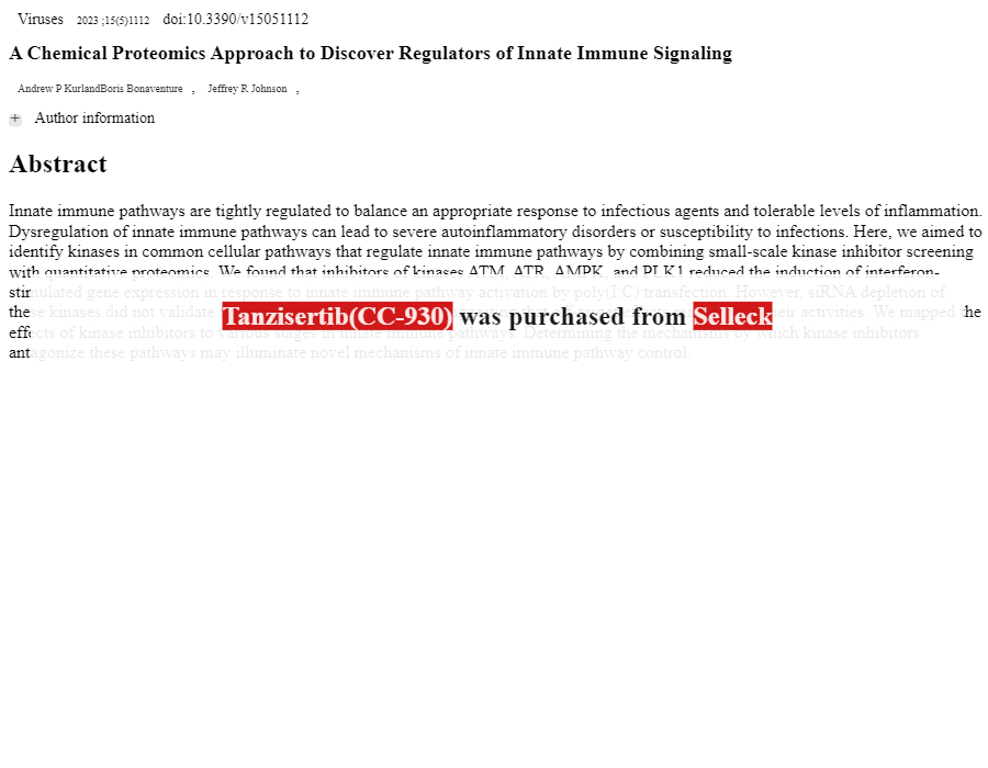 JNK抑制剂 | JNK Inhibitor