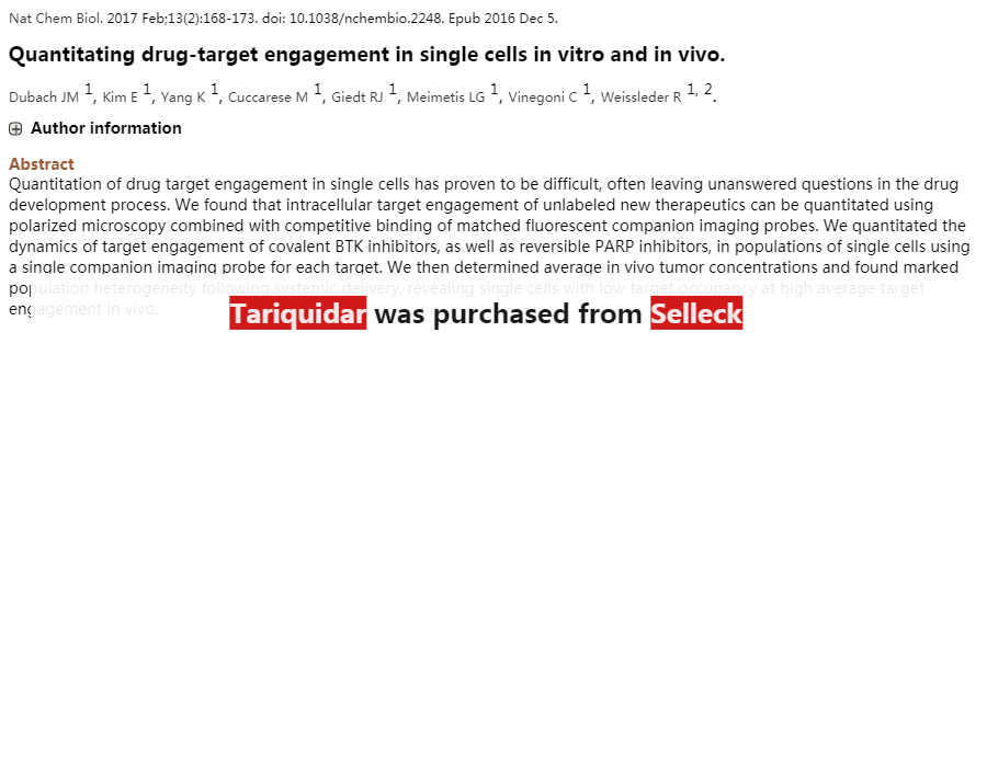 Tariquidar (XR9576) | 购买P-gp 抑制剂 - Selleck