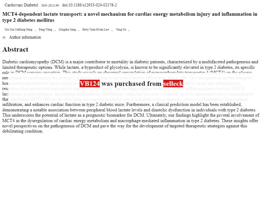MCT Review | MCT抑制剂