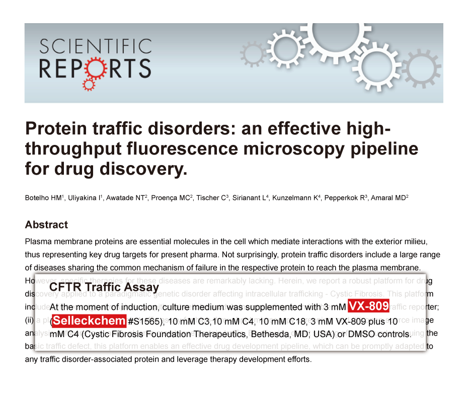 VX-809 (Lumacaftor) | 购买CFTR 调节剂 - Selleck
