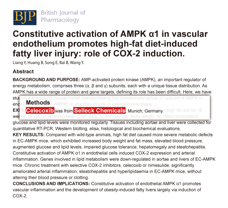 Celecoxib (SC 58635) | 购买COX 抑制剂 - Selleck