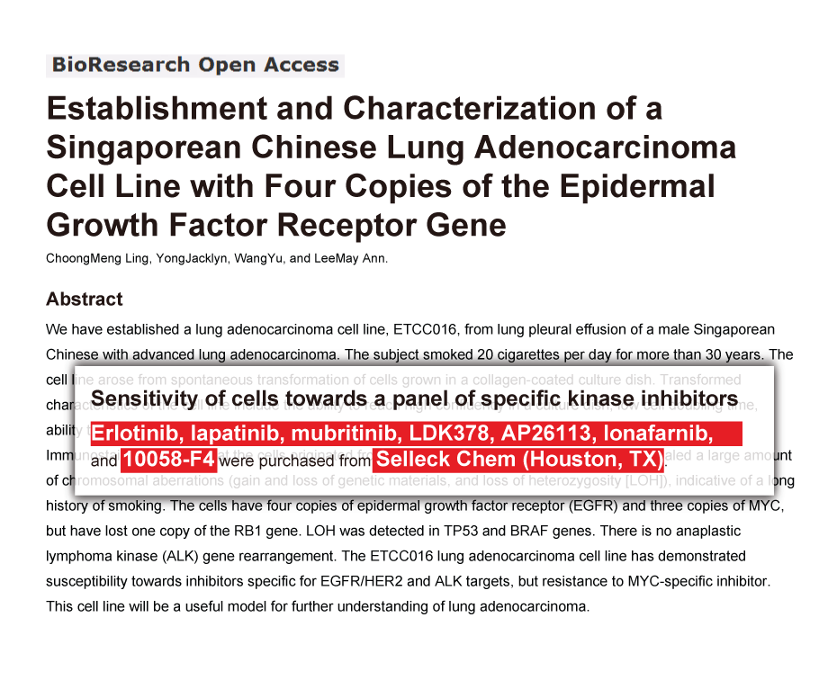 Lonafarnib (SCH66336) | 购买Transferase 抑制剂 - Selleck