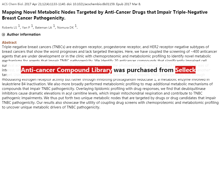 Anti-cancer Compound Library | 96/384 Well