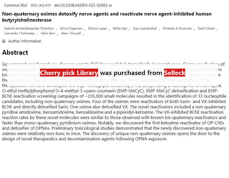 Preclinical and Clinical Compound Library | 96/384 Well