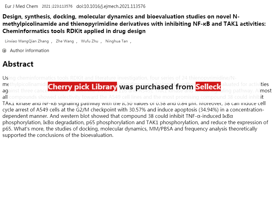 Preclinical and Clinical Compound Library | 96/384 Well