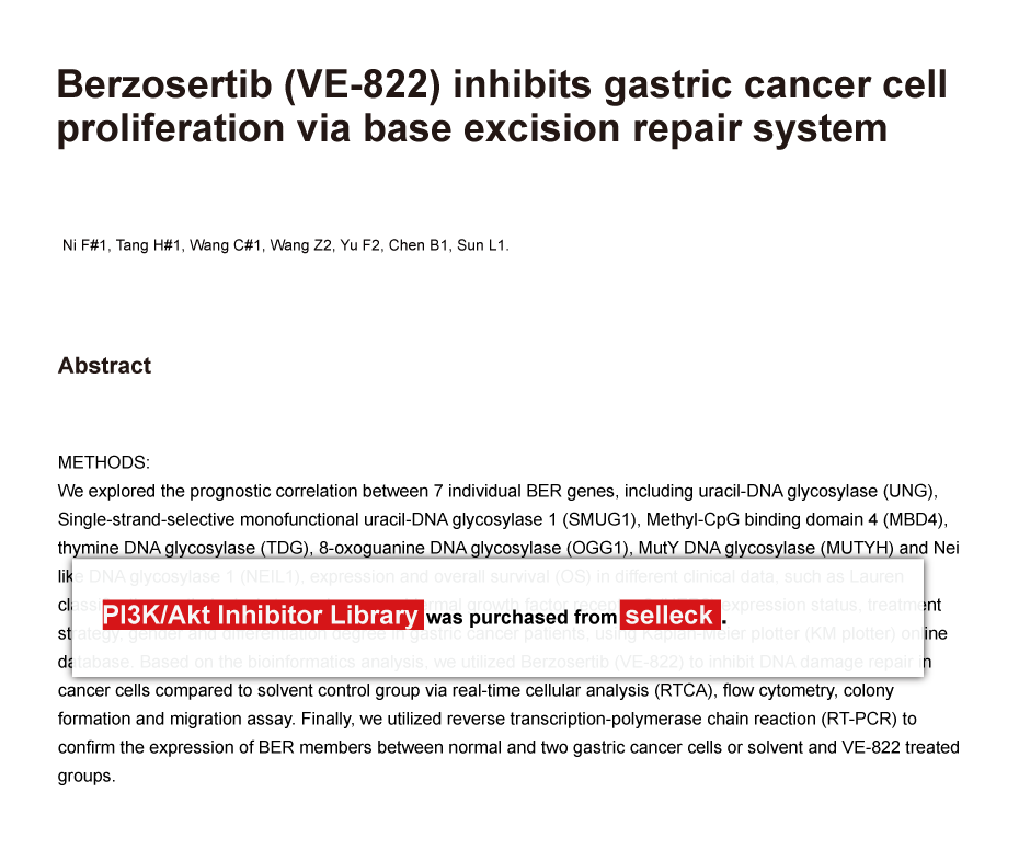 PI3K Signaling Inhibitor Library | 384 Well